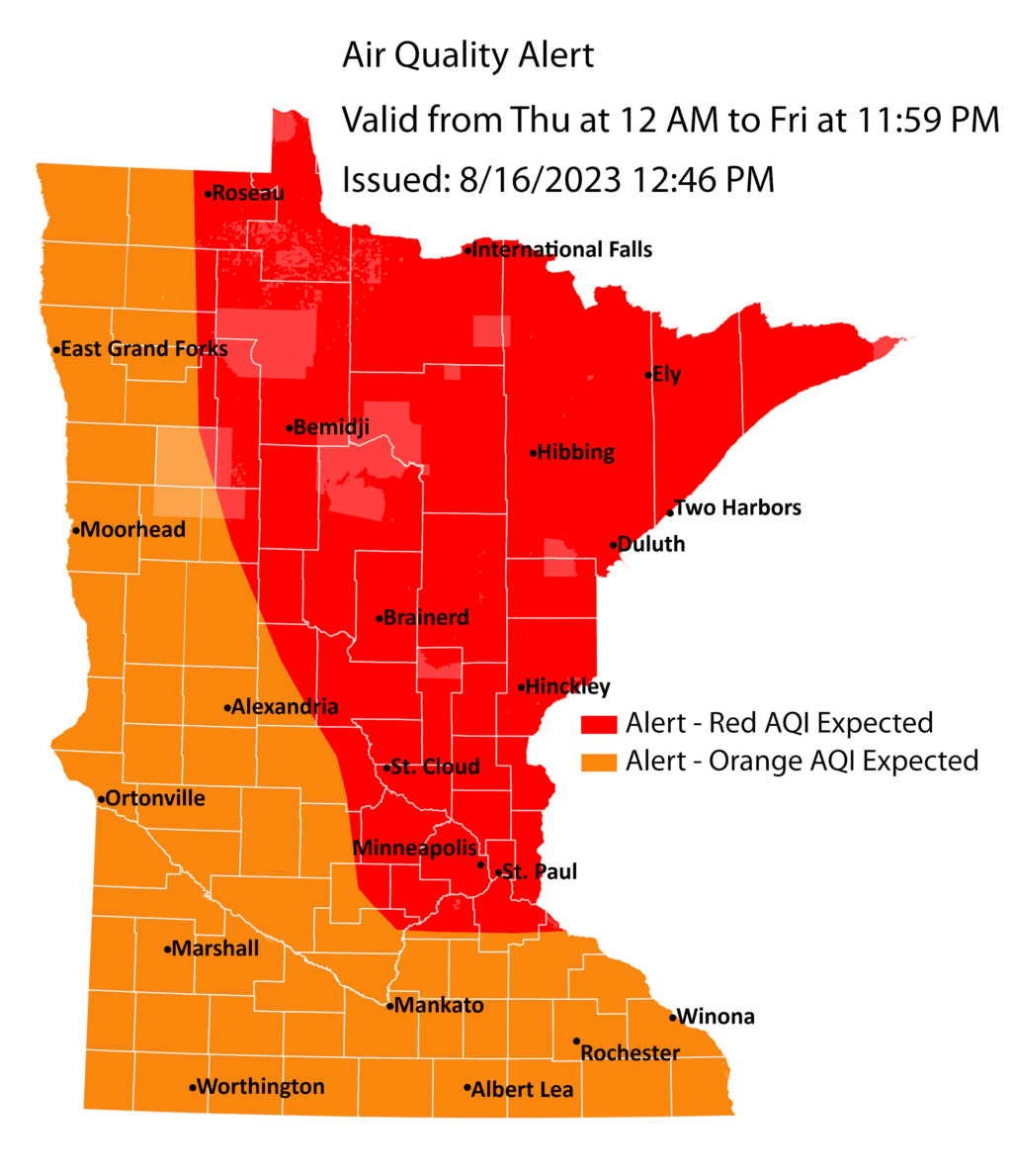 Air Quality Alert For Minnesota And Wisconsin
